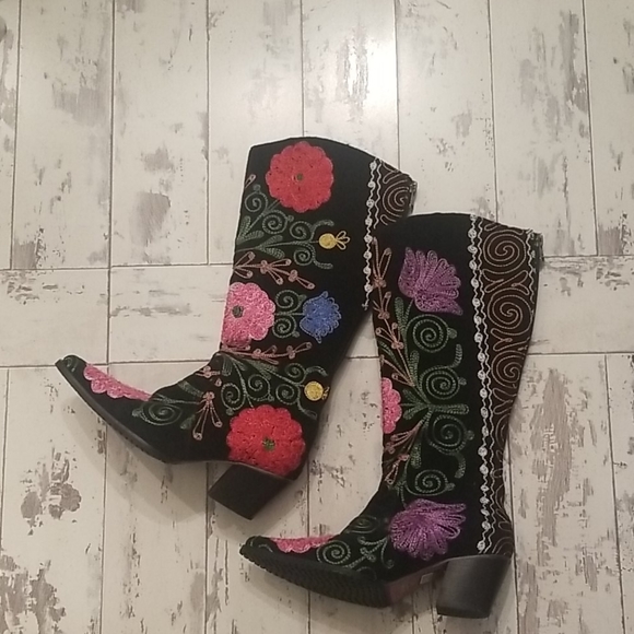 Shoes | Artemis Turkish Embroidered Boots | Poshmark